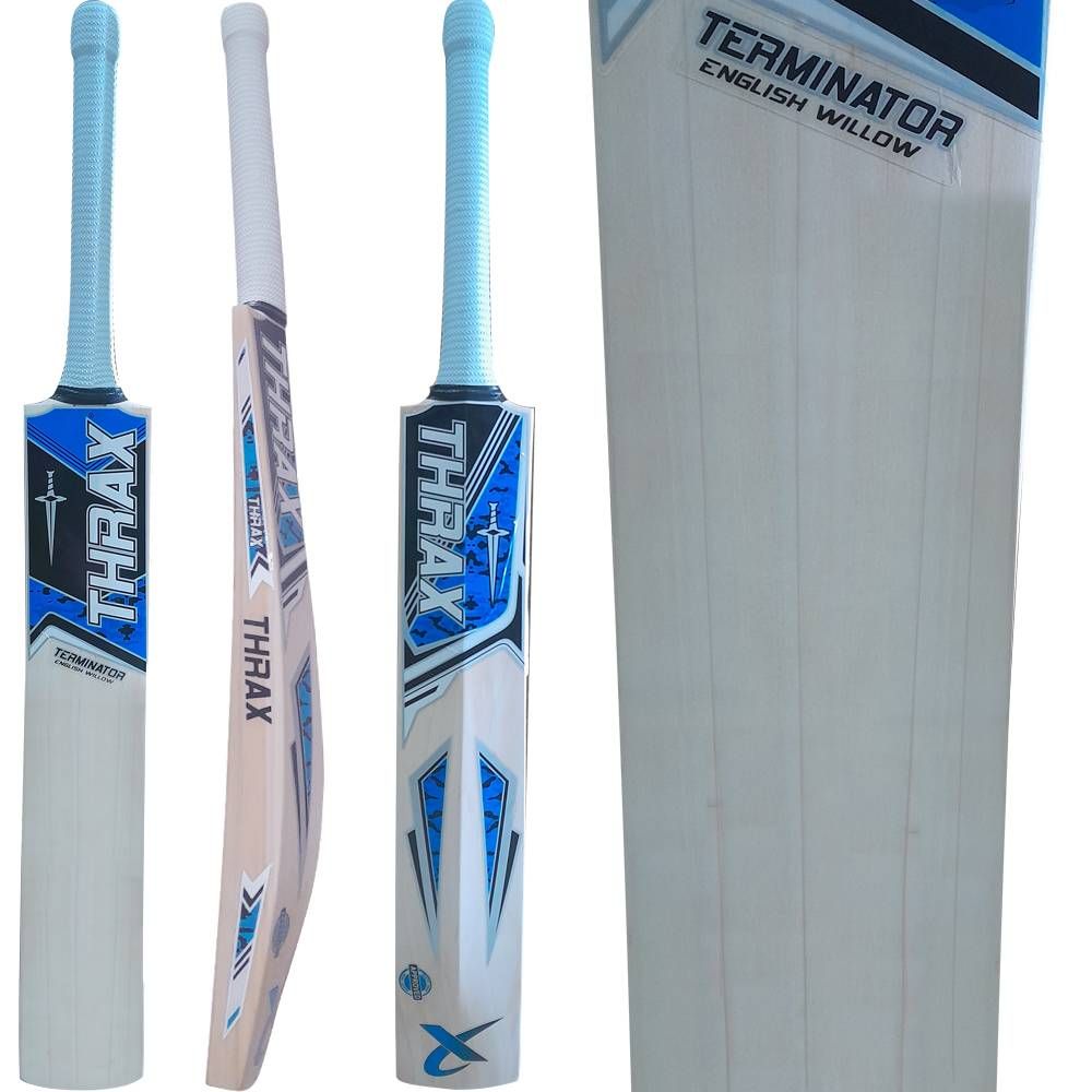 Thrax Terminator English Willow Cricket Bat (Standard Size Short Handl ...